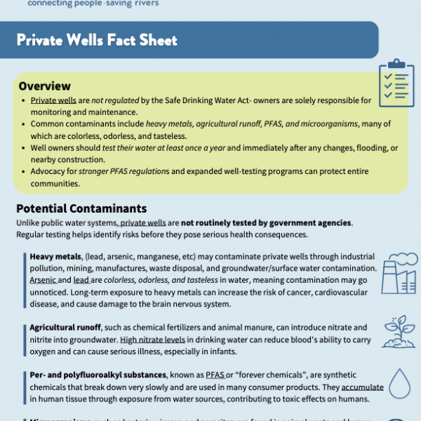 Fact Sheet Hub – Drinking Water – River Network